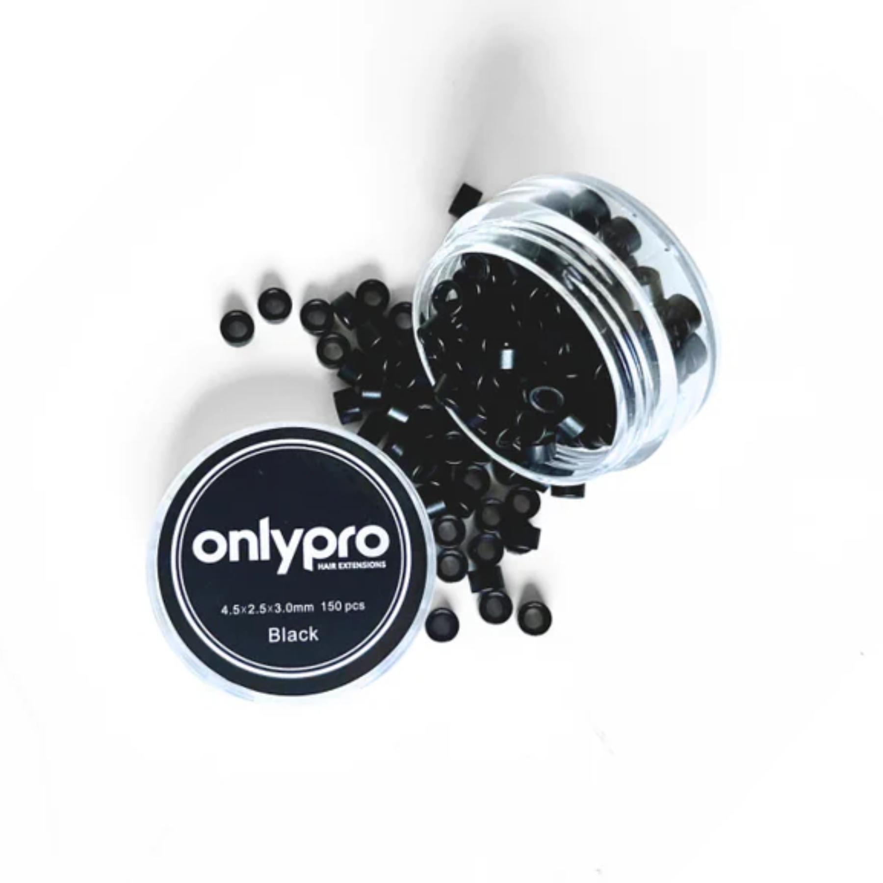 Hair Extension Weft Installation Beads | 150 Beads Per Jar