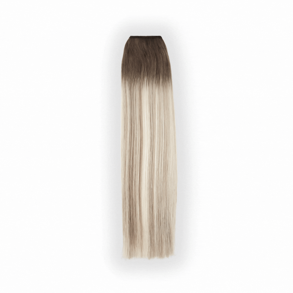 Rooted Cinnabon | The O-Weft Extensions | Double Volume Genius Weft Extensions | Almond